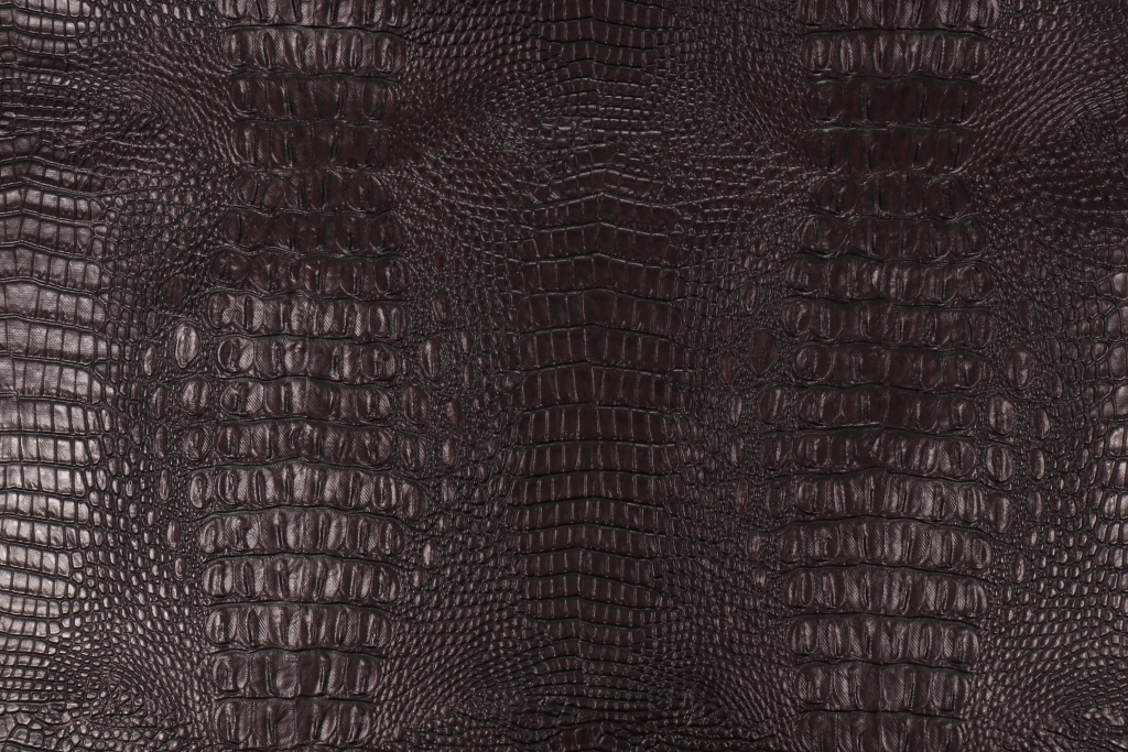 Crock Patterned Vinyl Upholstery Fabric in Mocha