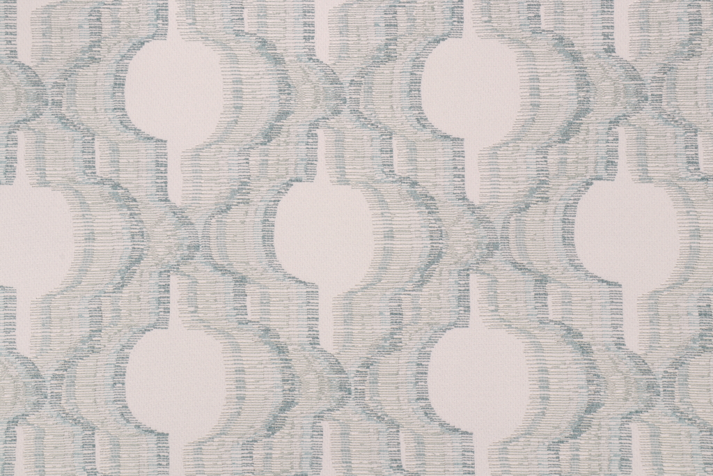 Mill Creek Keyhole Tapestry Upholstery Fabric in Seamist