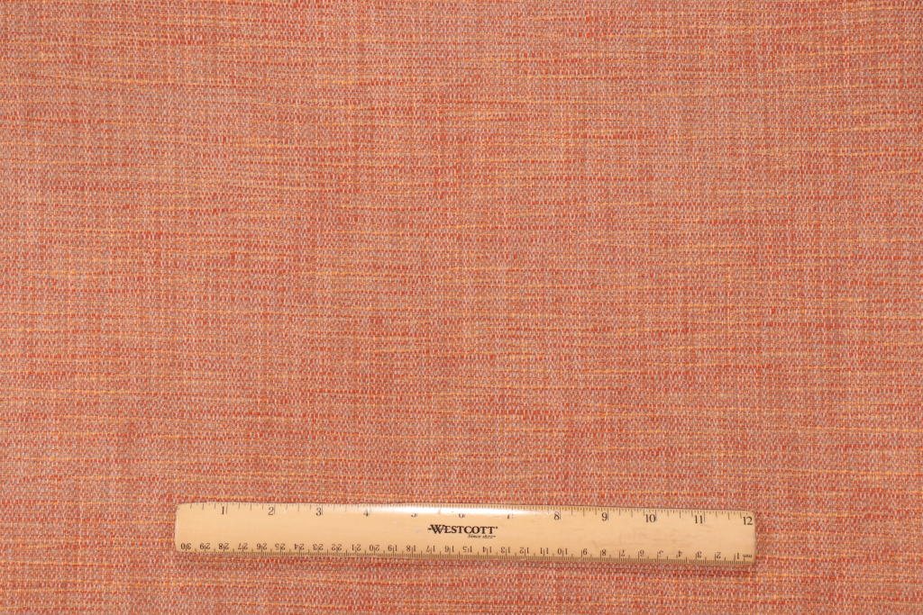 Tweed Woven Upholstery Fabric in Orange