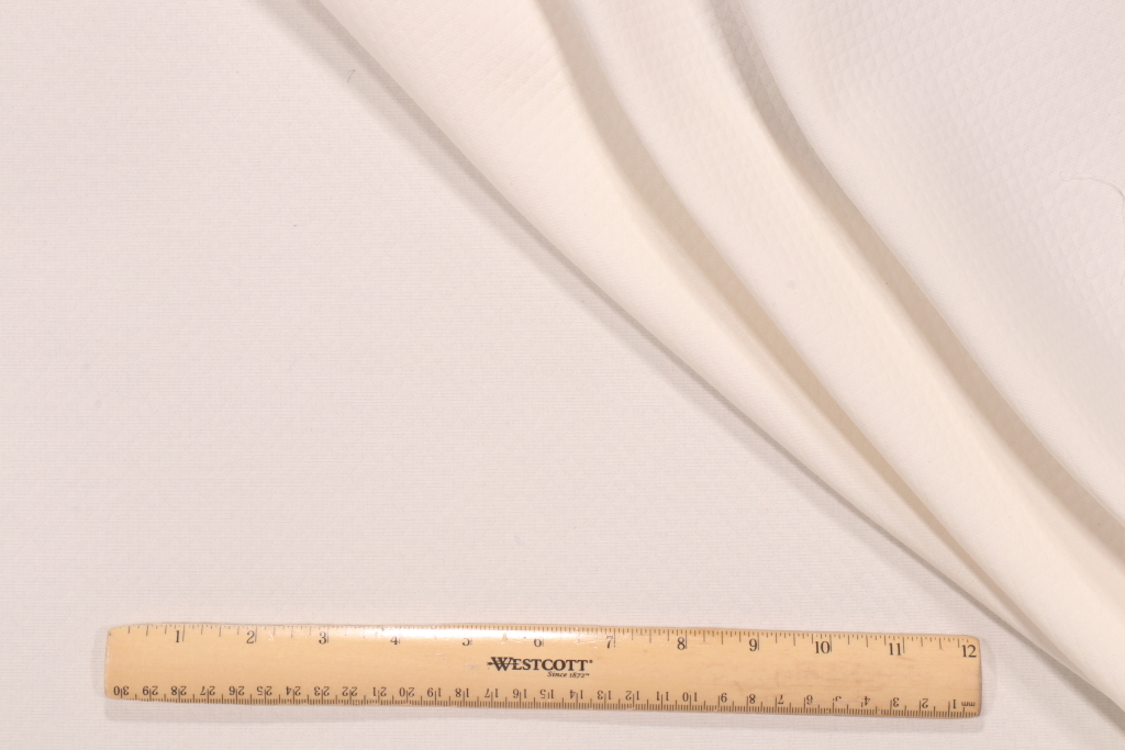 Kaufmann Perforated Casper Woven Matelasse Upholstery Fabric in Pearl