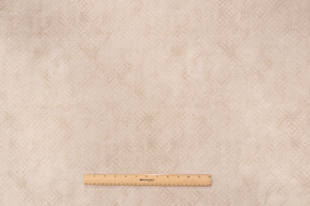 PK Lifestyles Velour Texture Printed Velour Decorator Fabric in Vanilla
