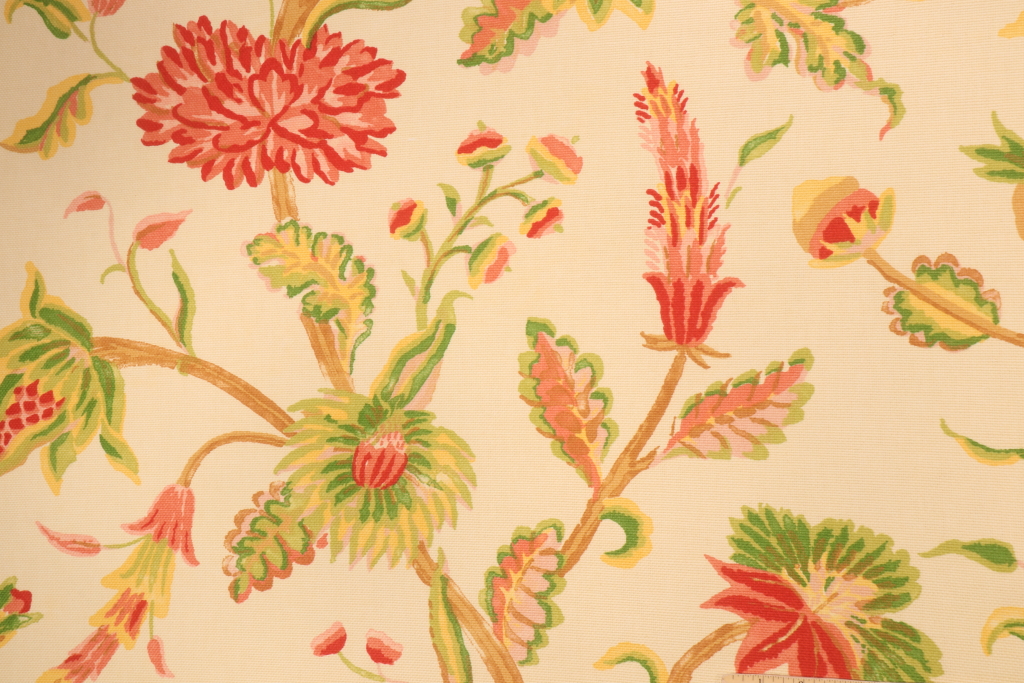 10.75 Yards Thibaut Georgetown F96136 Printed Cotton Drapery Fabric in ...