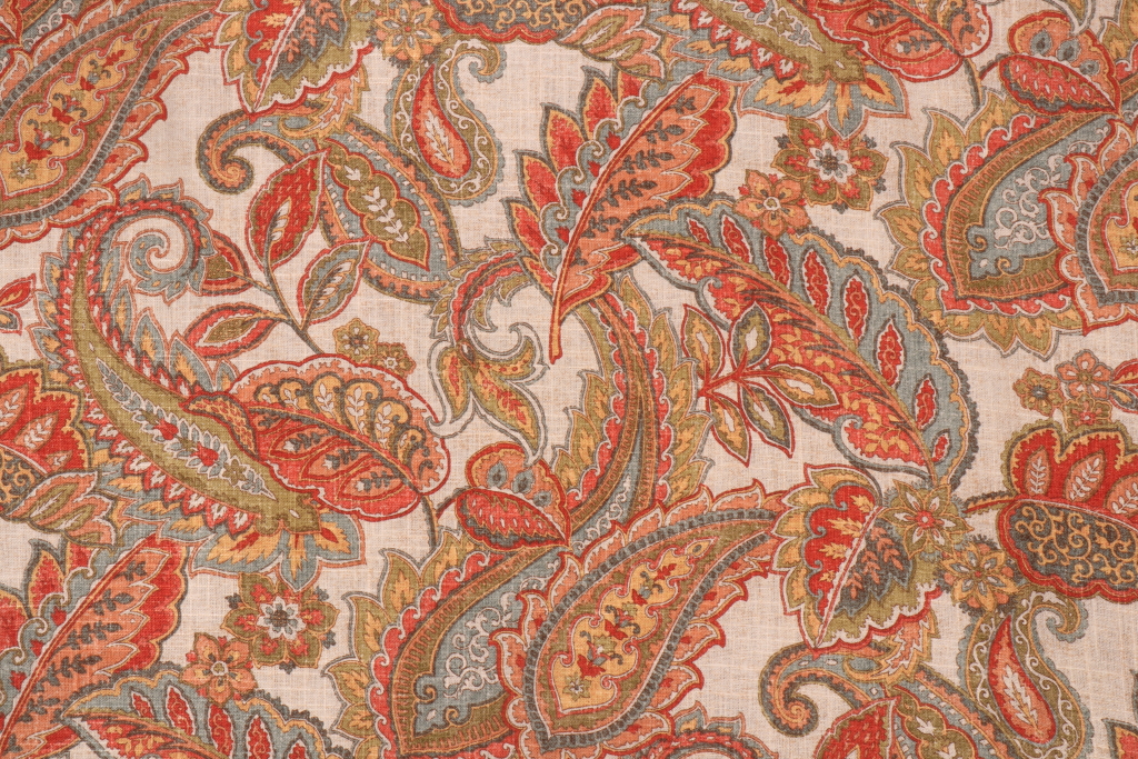 8.25 Yards Covington Camden Printed Linen Blend Drapery Fabric in 332 ...