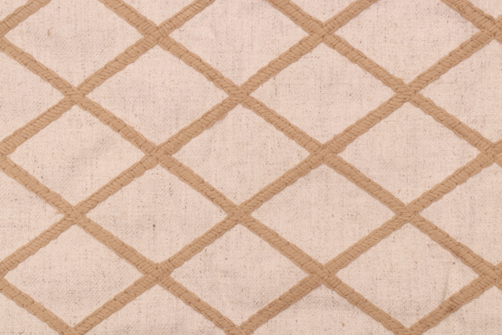 Valiant Fabrics Penelope Embroidered Decorator Fabric in Linen