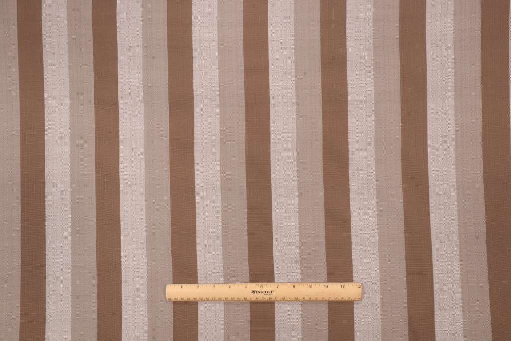 Solartex Putty Stripe Woven Solution Dyed Polyester Outdoor Fabric