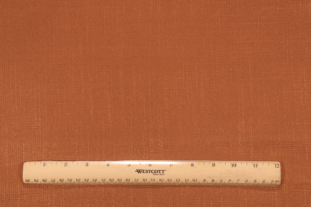 2 Yards Fabricut Solid Woven Decorator Fabric in Rust