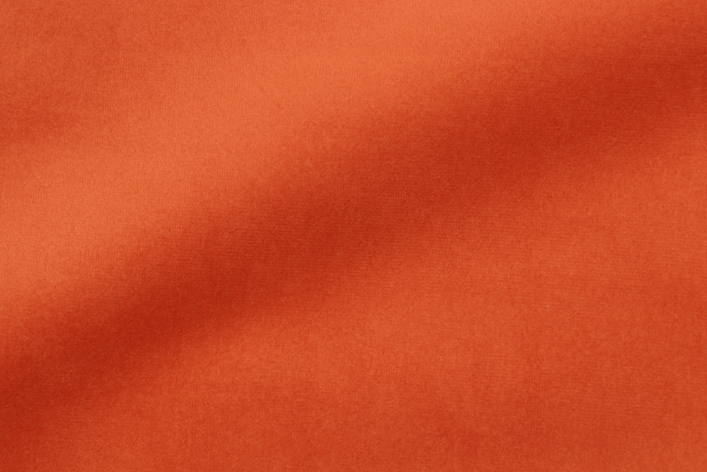 4.63 Yards Solid Velvet Decorator Fabric in Tangerine