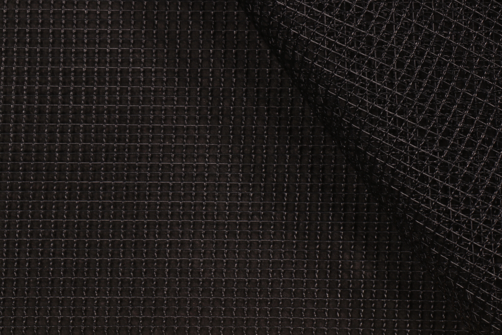 14 Yards Leno Woven Vinyl Mesh Netting Outdoor Fabric in Black