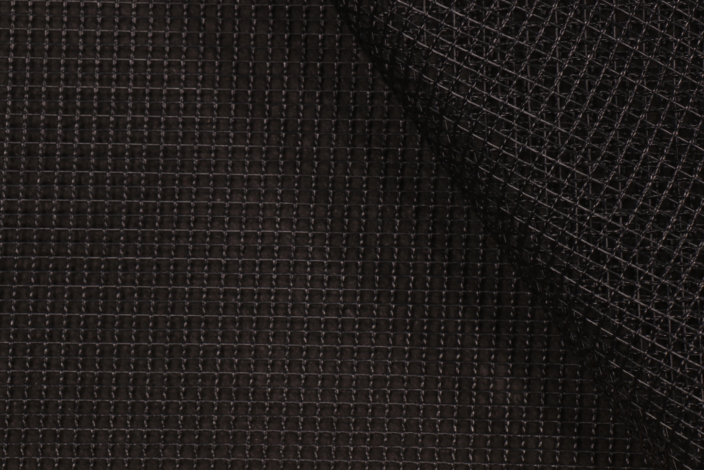 7 Yards Leno Woven Vinyl Mesh Netting Outdoor Fabric in Black