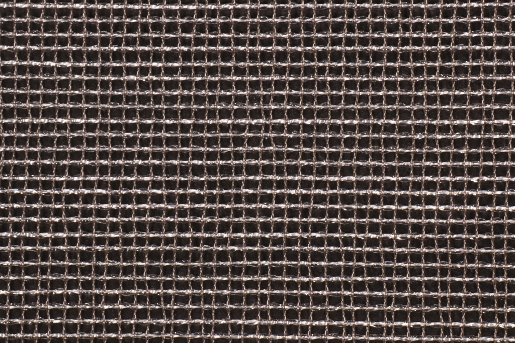 12 Yards Lattice Woven Vinyl Mesh Netting Outdoor Fabric in Silver