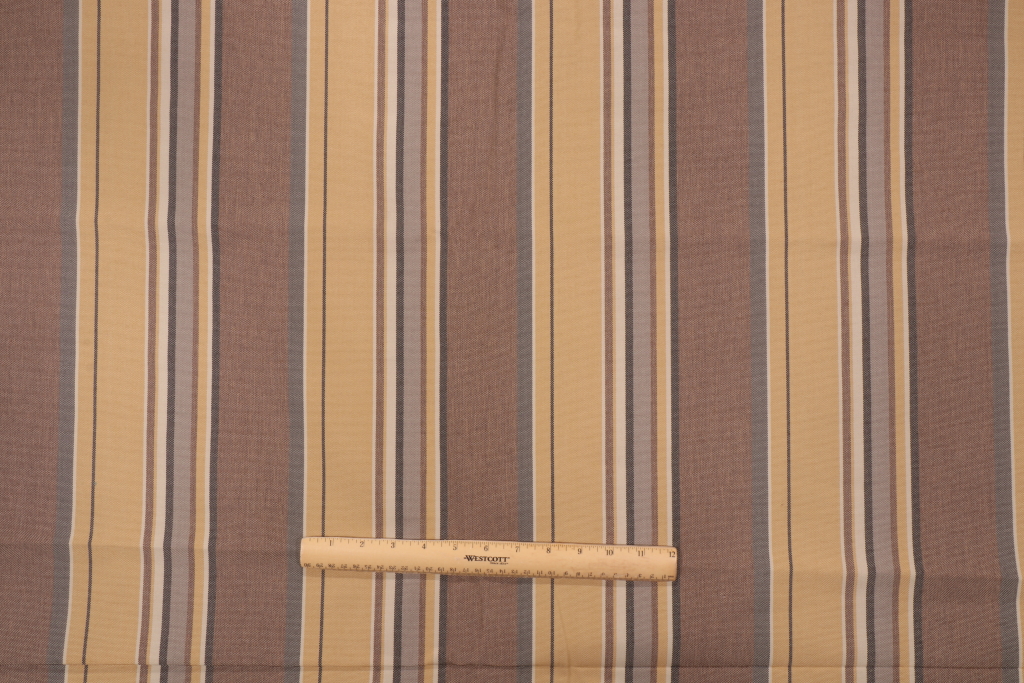 3.13 Yards Neutral Stripe Woven Polyester Outdoor Fabric
