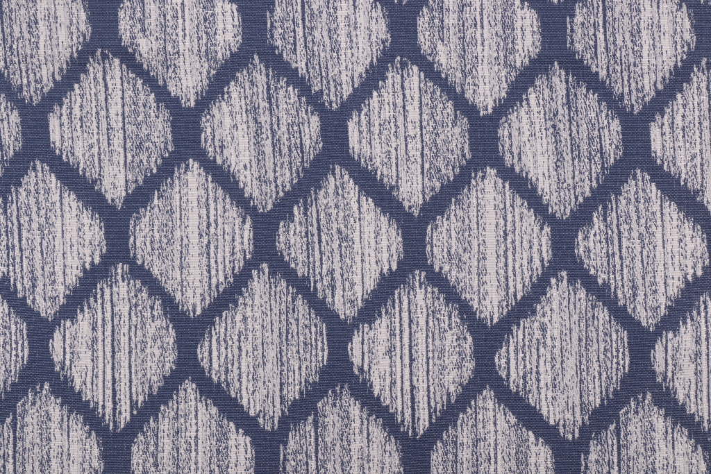 Lattice Woven Polyester Outdoor Fabric in Ocean