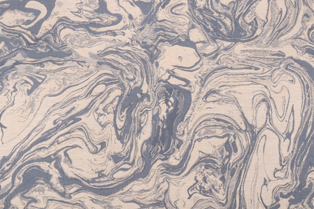 6.5 Yards Marble Tapestry Upholstery Fabric in Chambray