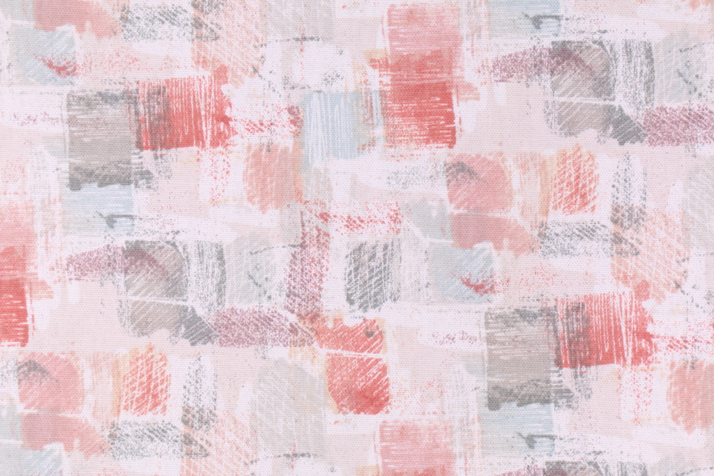 1 Yards Mill Creek Zerelli Printed Cotton Drapery Fabric in Coral Isle