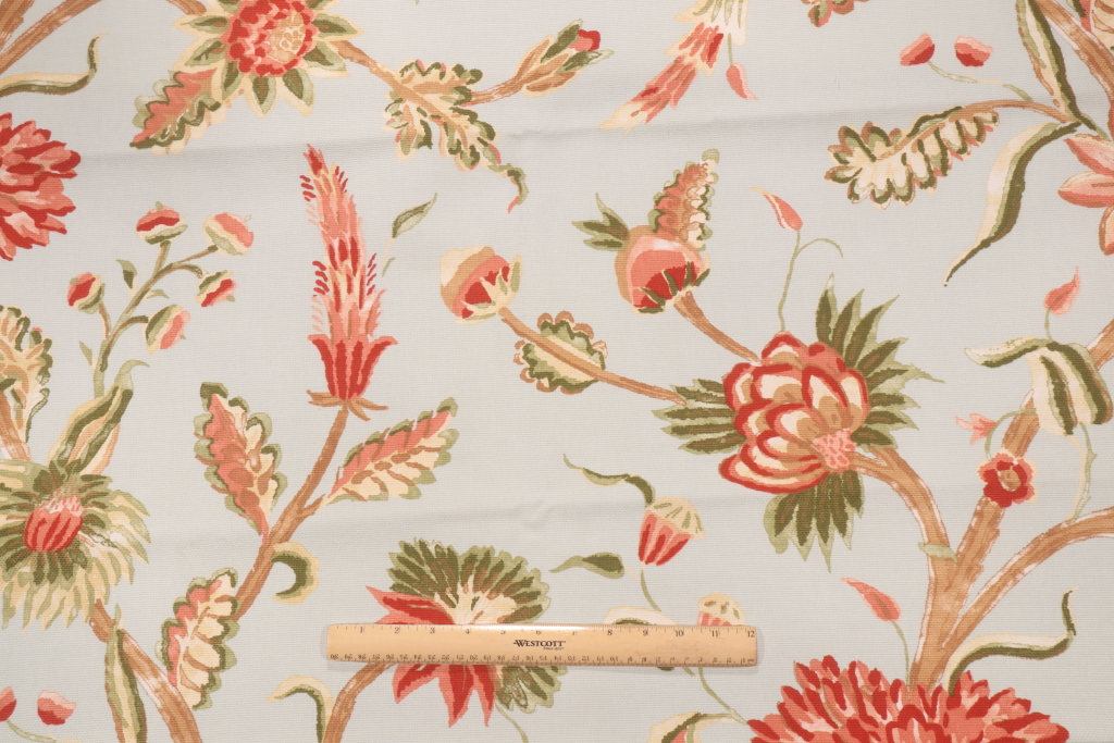 1 Yard Thibaut F96139 Georgetown Printed Cotton Drapery Fabric