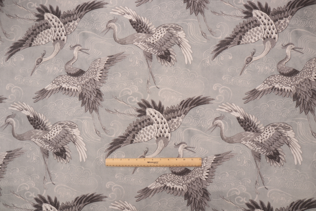 PK Lifestyles Long Life Printed Cotton Drapery Fabric in Lagoon