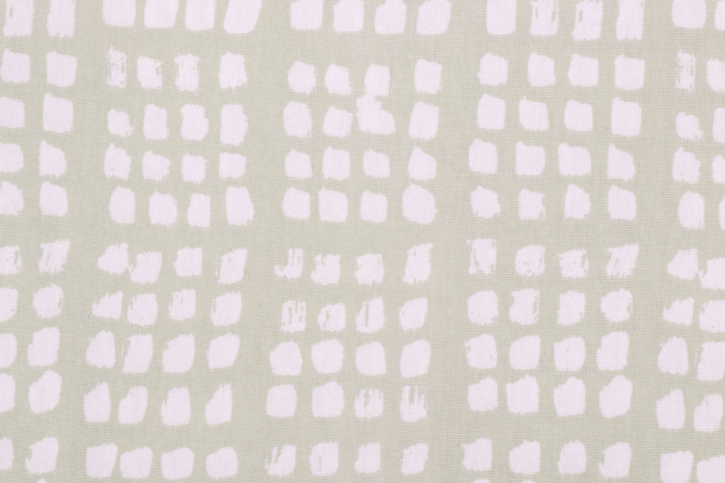 PK Lifestyles Grid Printed Cotton Drapery Fabric in Sage
