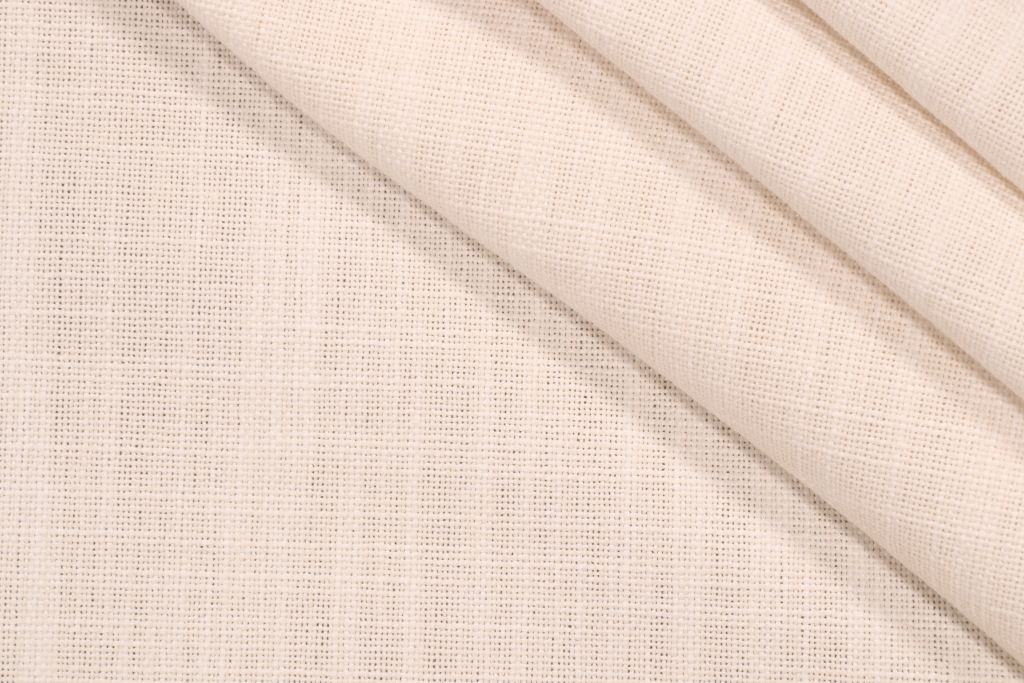 10 Yards Textured Solid Woven Upholstery Fabric in Cream