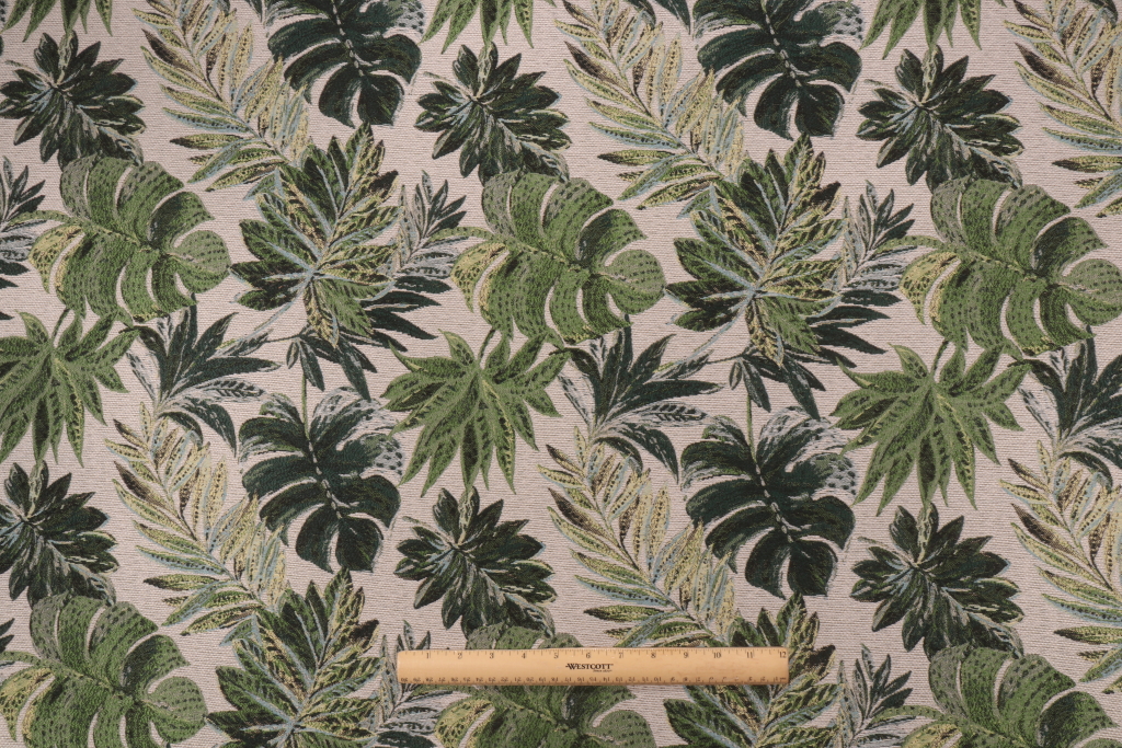 Performatex Rain Forest Woven Upholstery Fabric in Greenlin
