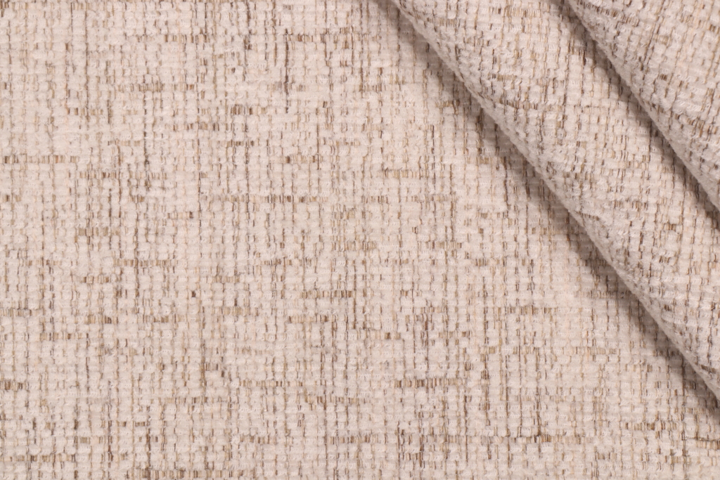 Covington Fluff Daddy Chenille Upholstery Fabric in 126-Alabaster