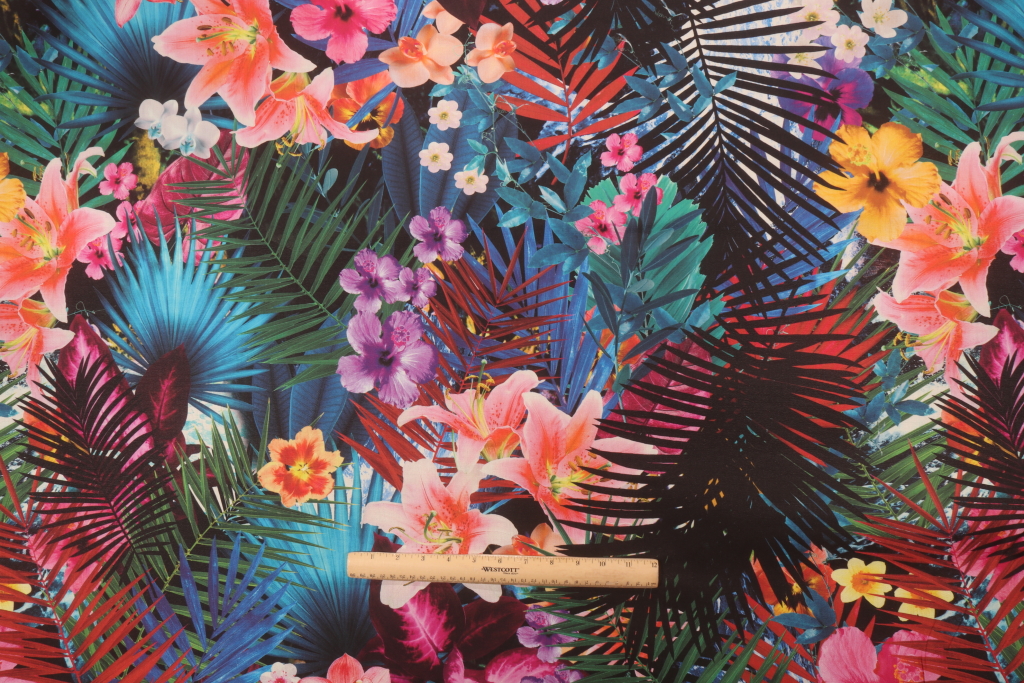 Terrasol - Leilani Printed Acrylic Outdoor Fabric in Midnight