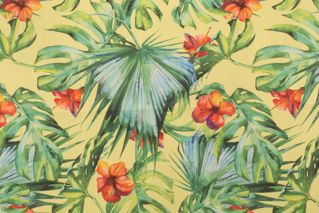 Terrasol - Oahu Printed Acrylic Outdoor Fabric in Pineapple