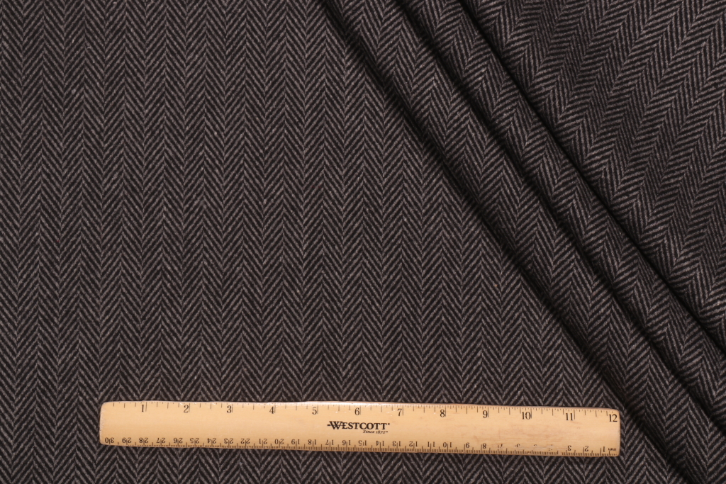 Kaufmann Wallace Woven Upholstery Fabric in Charcoal