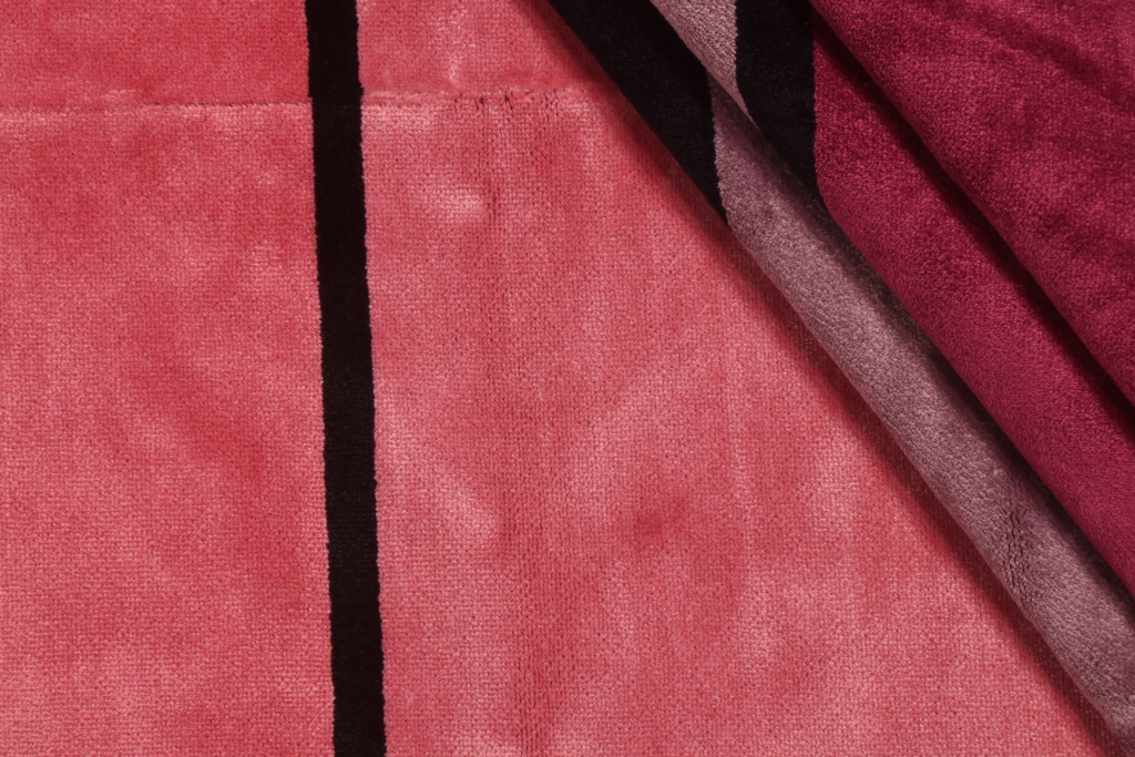 1.13 Yards Lelievre Paris Rue Jacob French Velvet Upholstery Fabric in Iris