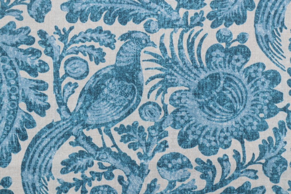 1 Yards Williamsburg Tucker Resist Printed Polyester Outdoor Fabric in ...