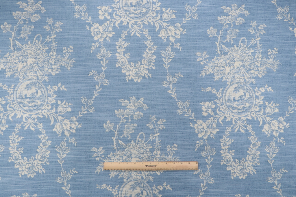 10 Yards Waverly Country House Toile Printed Cotton Drapery Fabric in ...