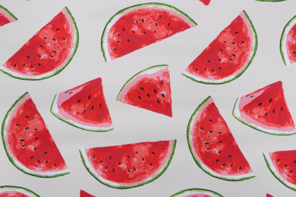 Richloom Melon Printed Polyester Outdoor Fabric in Ivory