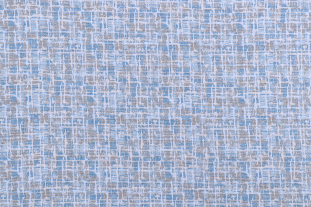 9.75 Yards Mill Creek Ilixo Printed Cotton Drapery Fabric in Seastone