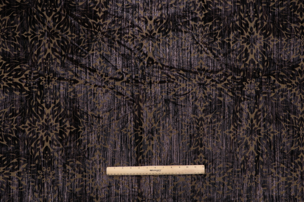 2.38 Yards Lelievre Paris Talisman Velvet Upholstery Fabric in Jais