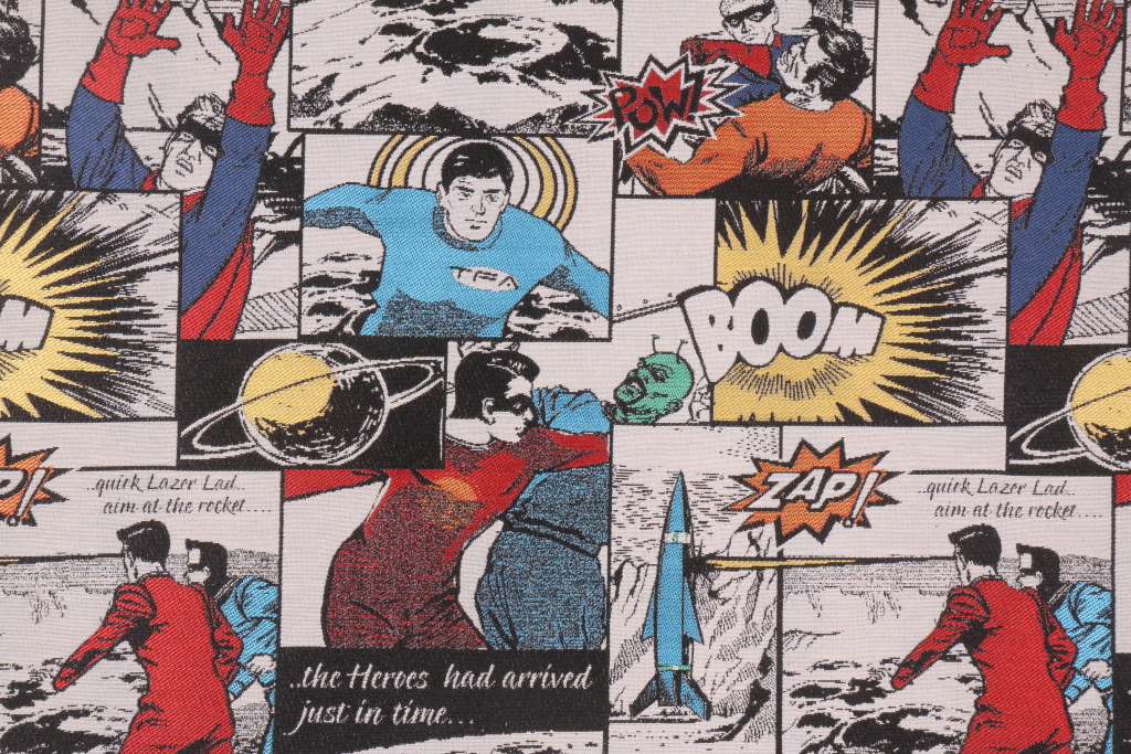 Captain Nick Cartoon Tapestry Upholstery Fabric in Multi