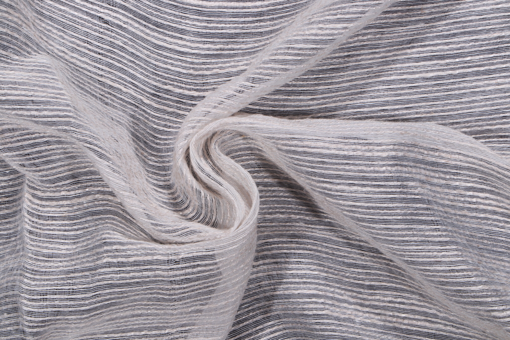 1 Yard Westbury Lino Lucido Sheer Drapery Fabric in Alabastro