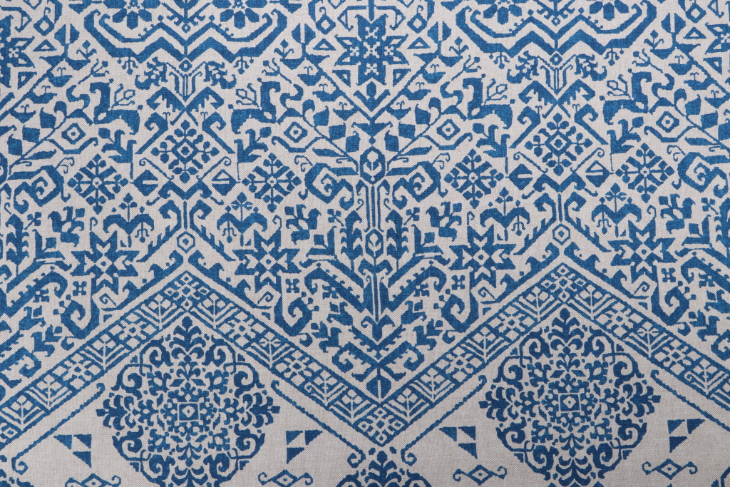 Kaufmann Safi/Har Printed Drapery Fabric in Peacock