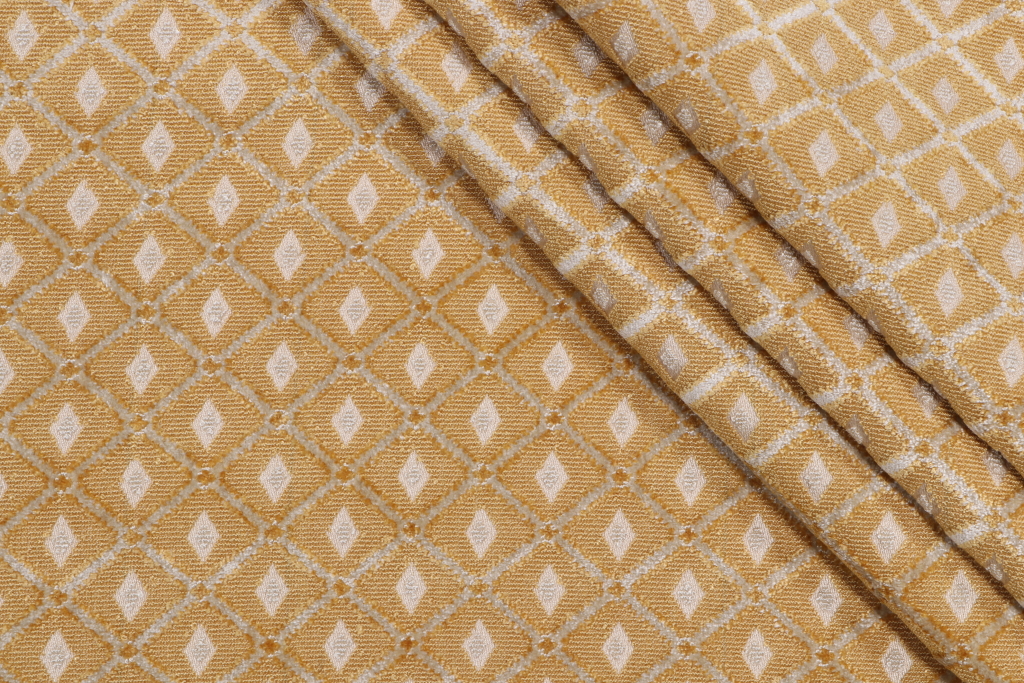3 Yards Scalamandre Blanche Woven Grois Point Upholstery Fabric in Ambre