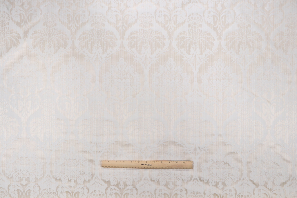 3.25 Yards Scalamandre Virtuoso Silk Damask Decorator Fabric in Beige ...