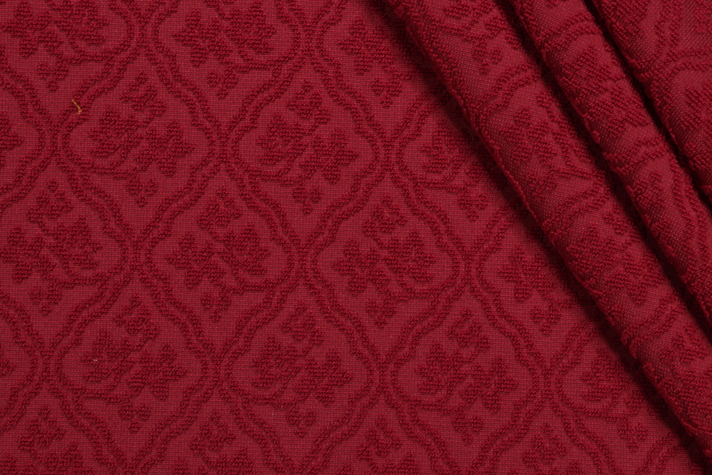 2.25 Yards Scalamandre Tristan Grois Point Upholstery Fabric in Rose