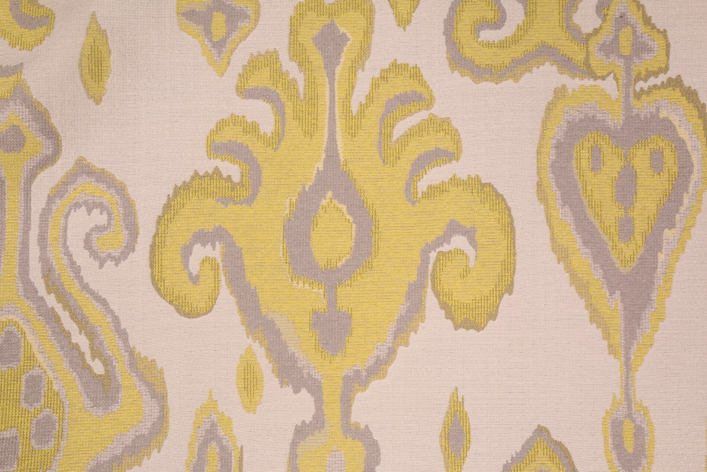 1 Yards Richloom Persian Tapestry Upholstery Fabric in Lemongrass