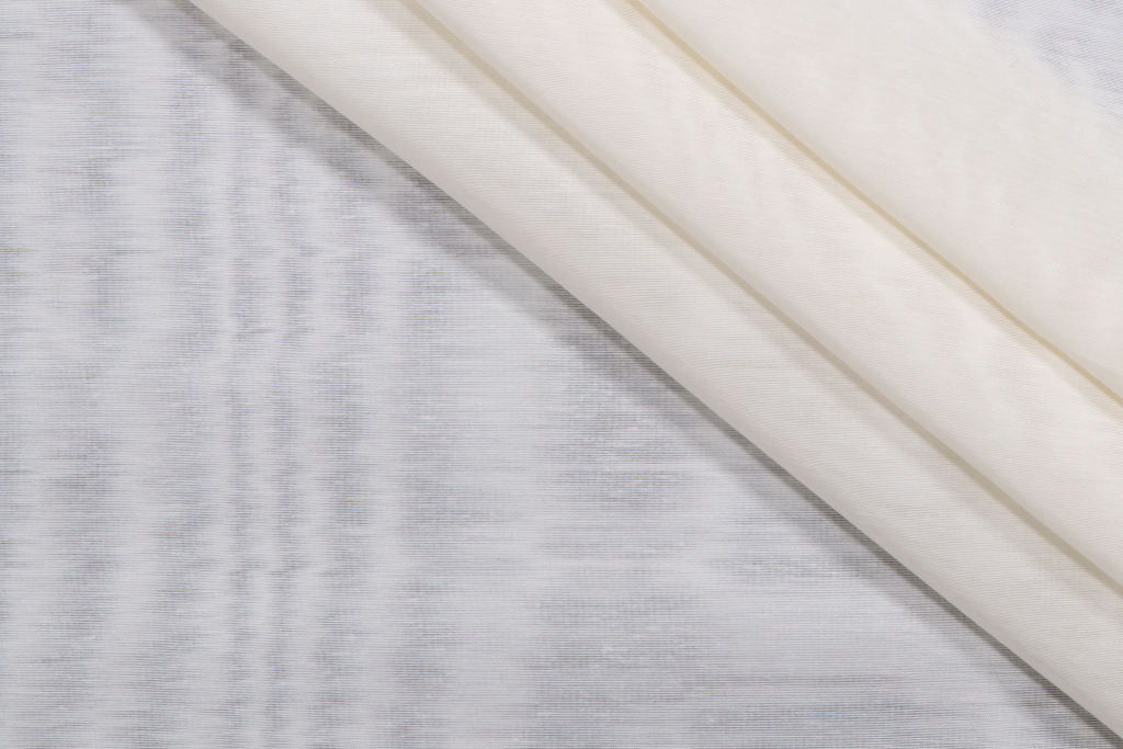 8.38 Yards Super Batiste Sheer Drapery Fabric in Ivory