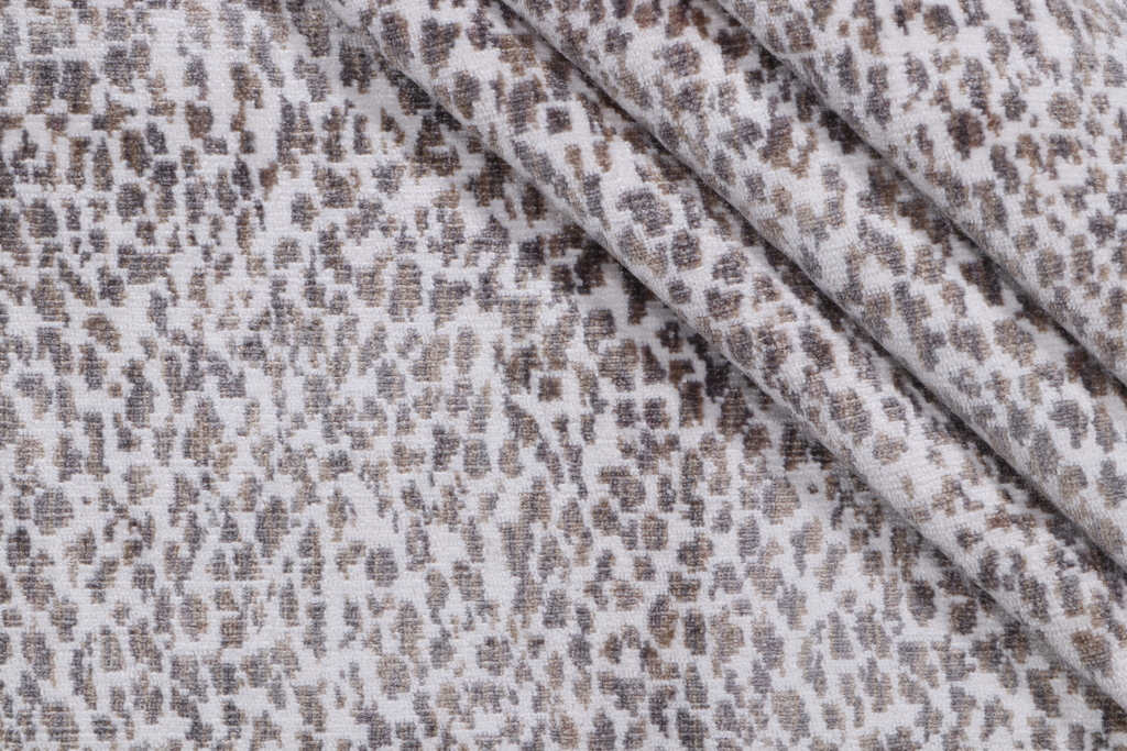 1 Yard Speckle Velvet Upholstery Fabric in Greystone