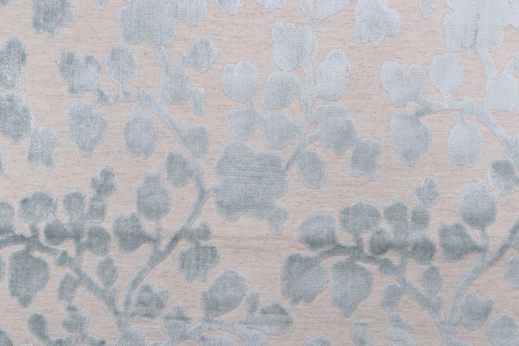 .75 Yards Triad Velvet Upholstery Fabric in Mist