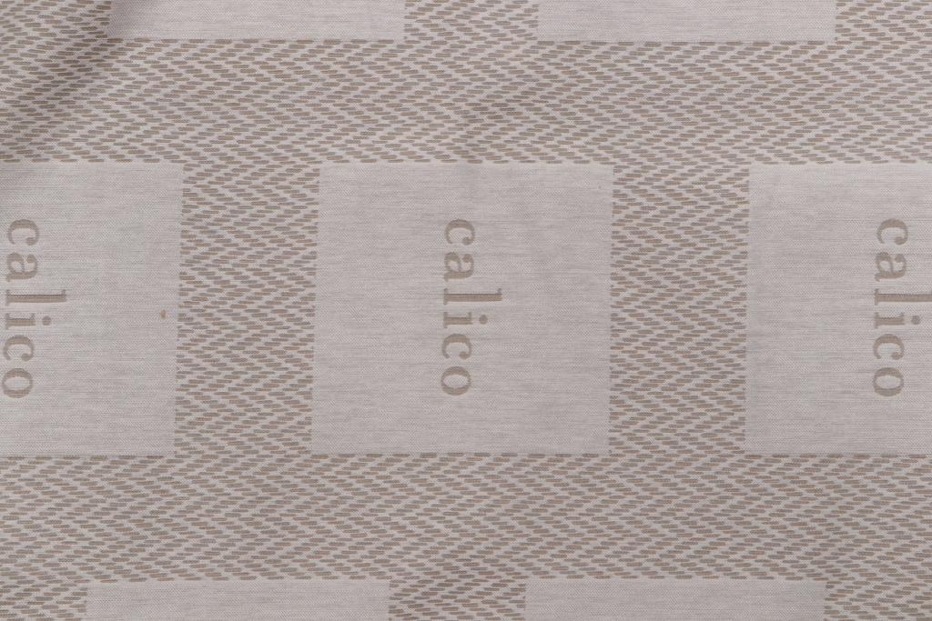 3.25 Yards Calico Upholstery Decking Fabric in Natural