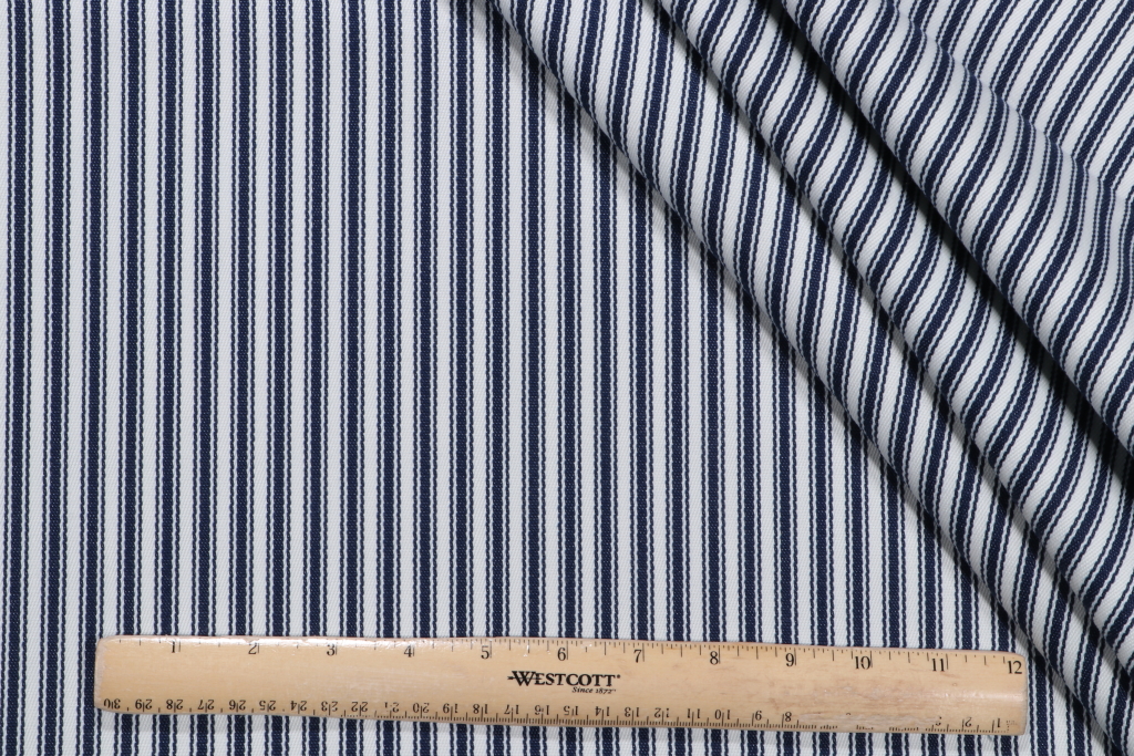 2.38 Yards Dockside Woven Solution Dyed Acrylic Outdoor Fabric in Navy