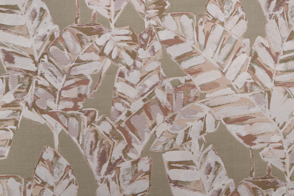 Golding Cabana Palm Woven Upholstery Fabric in Meadow