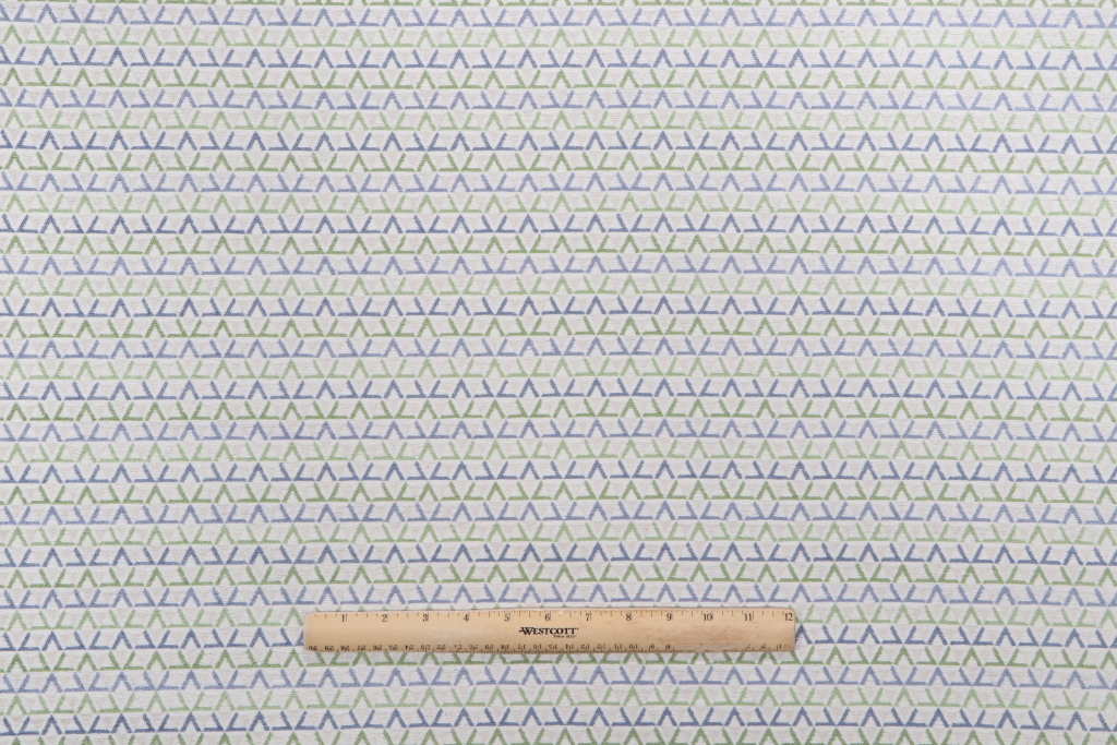 Kaufmann Love Triangle Woven Chenille Upholstery Fabric in Kiwi