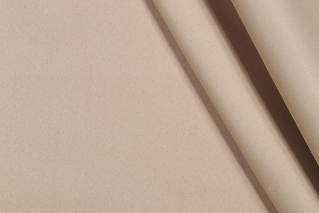 Sample of Kaufmann Super Suede Performance Upholstery Fabric in Sandstone