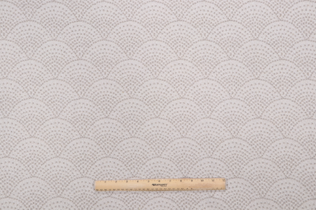 6 Yards Shell Woven Upholstery Fabric in Cloud