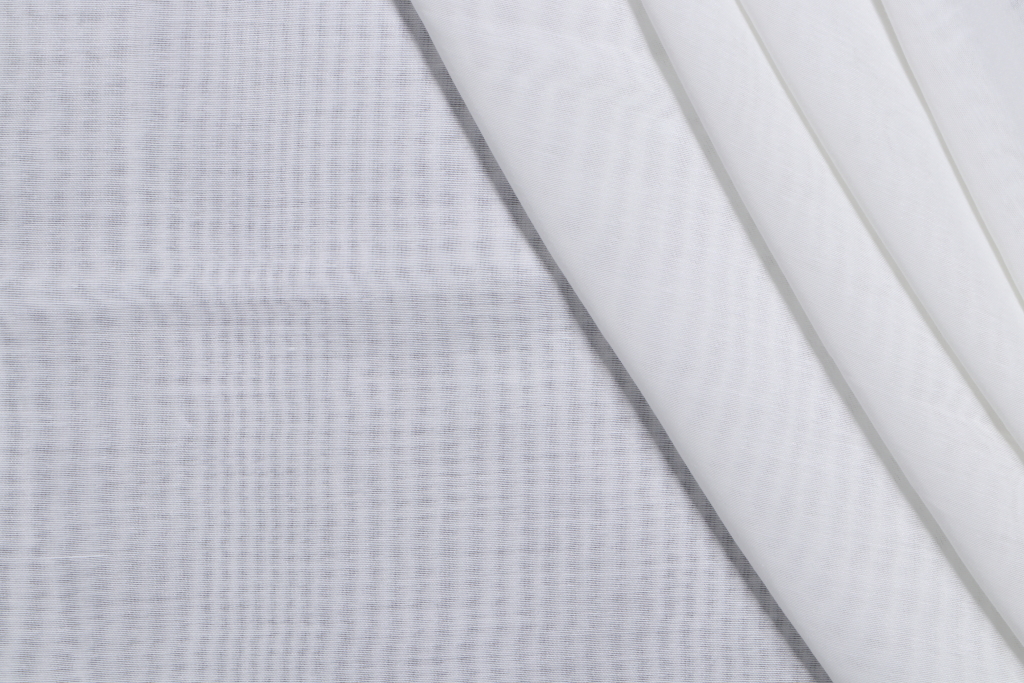 2 Yards Super Batiste Sheer Drapery Fabric in Winter White